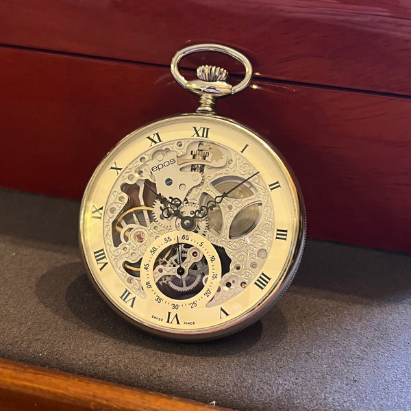 Epos Pocket Watch Skeleton Small Second Full Set 2121SK