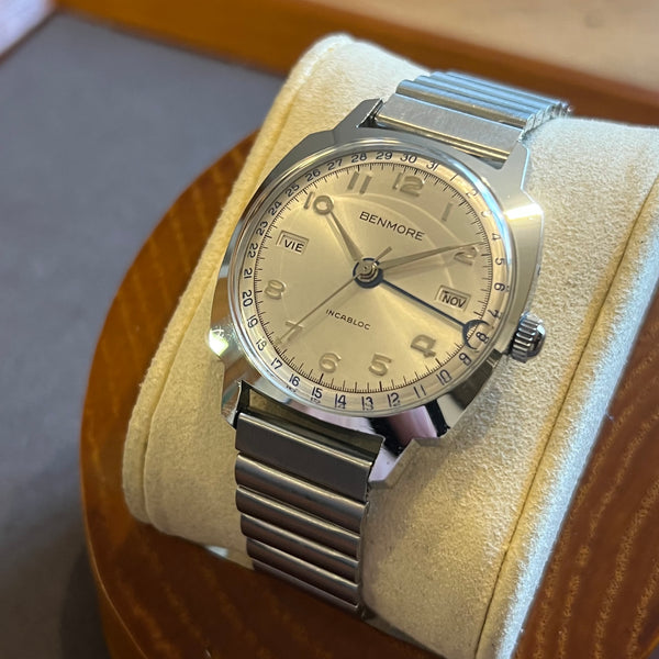Benmore Incabloc Perpetual Day Date Month Watch