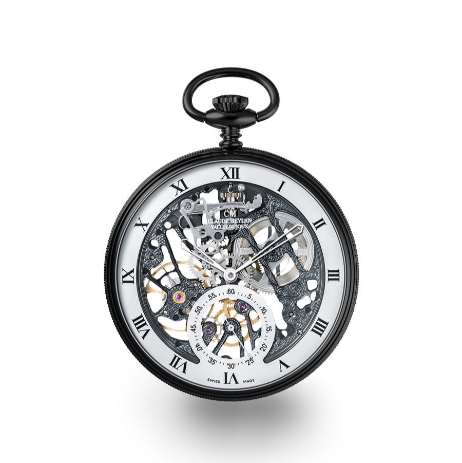 Claude Meylan Skeleton Pocket Watch 2122-N