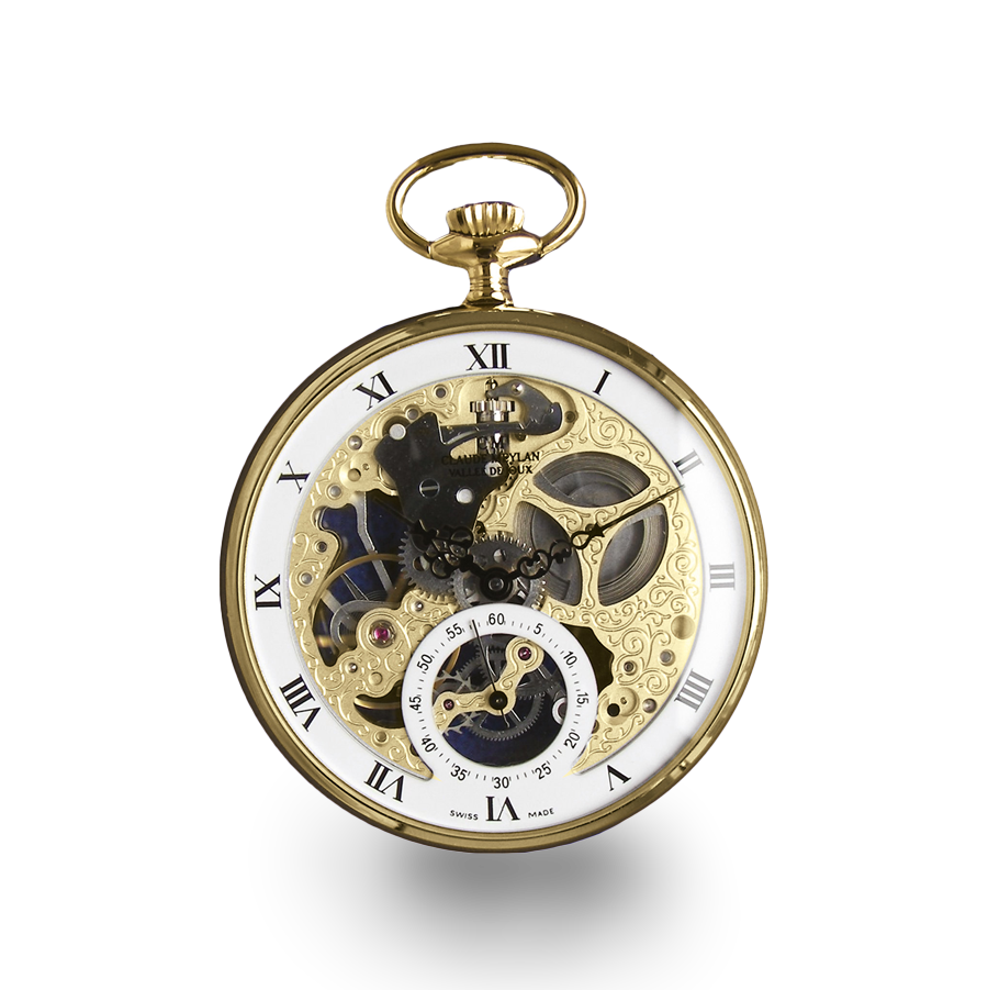 Claude Meylan Skeleton Pocket Watch 2122-P