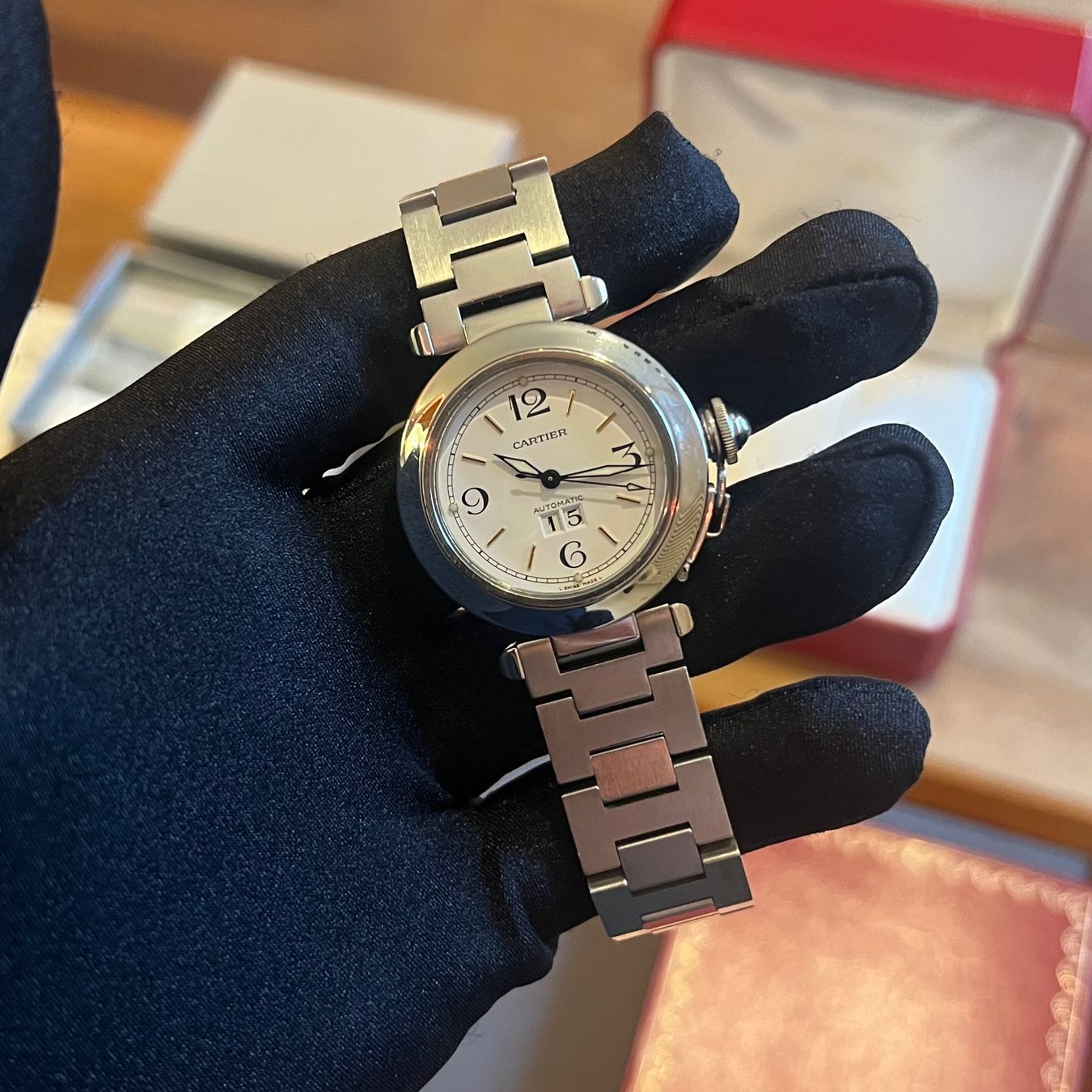Cartier Pasha C 35 mm 12/2000 Full Set W31044M7