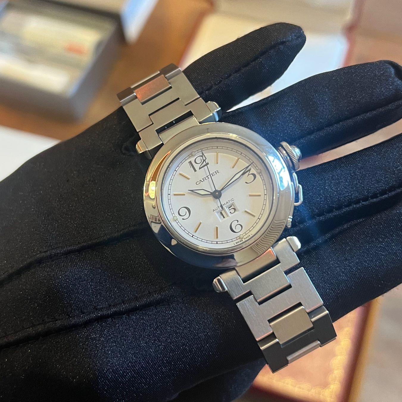 Cartier Pasha C 35 mm 12/2000 Full Set W31044M7