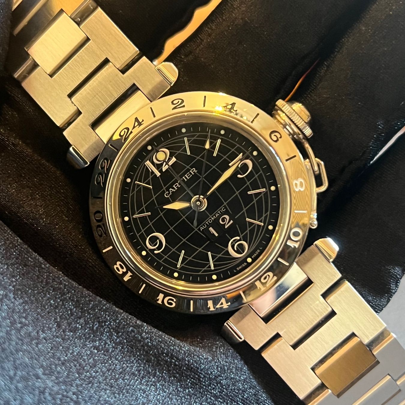 Cartier Pasha GMT Full Set 2550