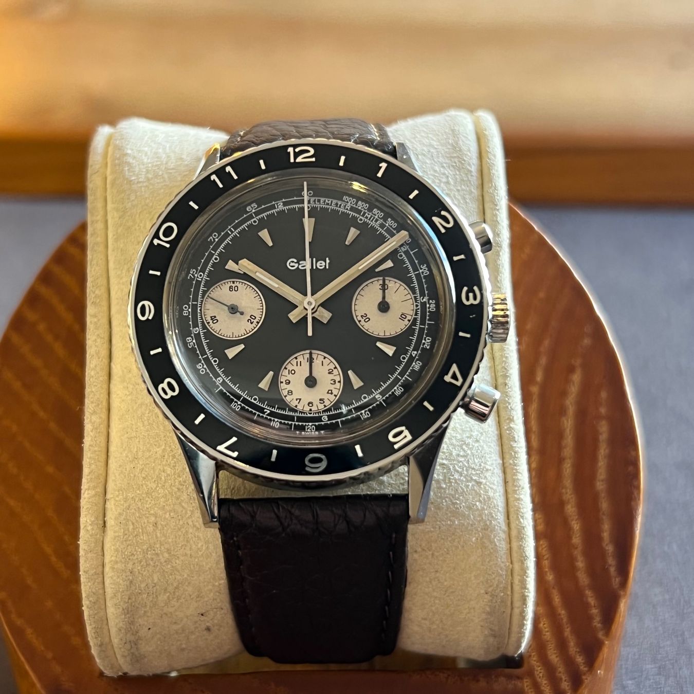 Gallet MultiChron Pilot Chronograph Valjoux 7736