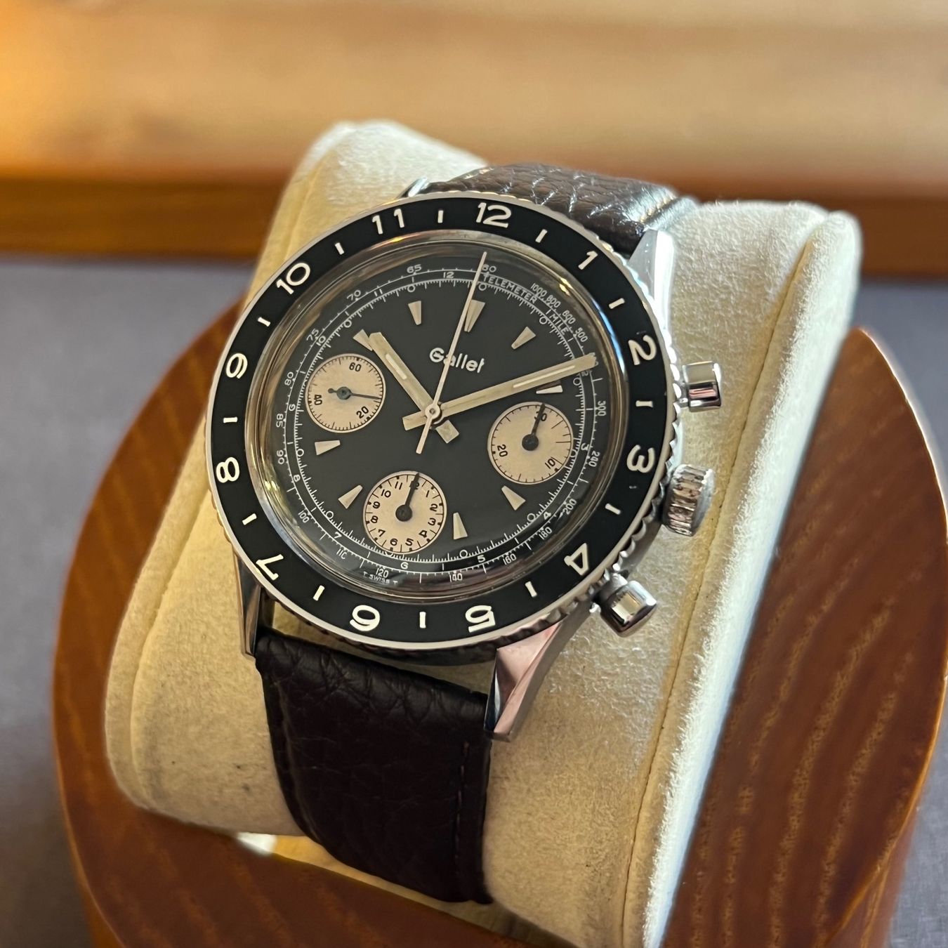 Gallet MultiChron Pilot Chronograph Valjoux 7736