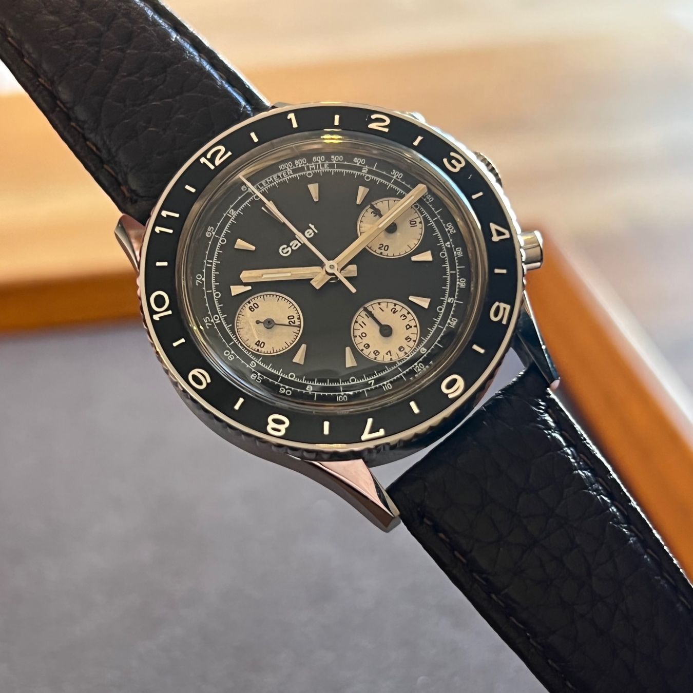 Gallet MultiChron Pilot Chronograph Valjoux 7736