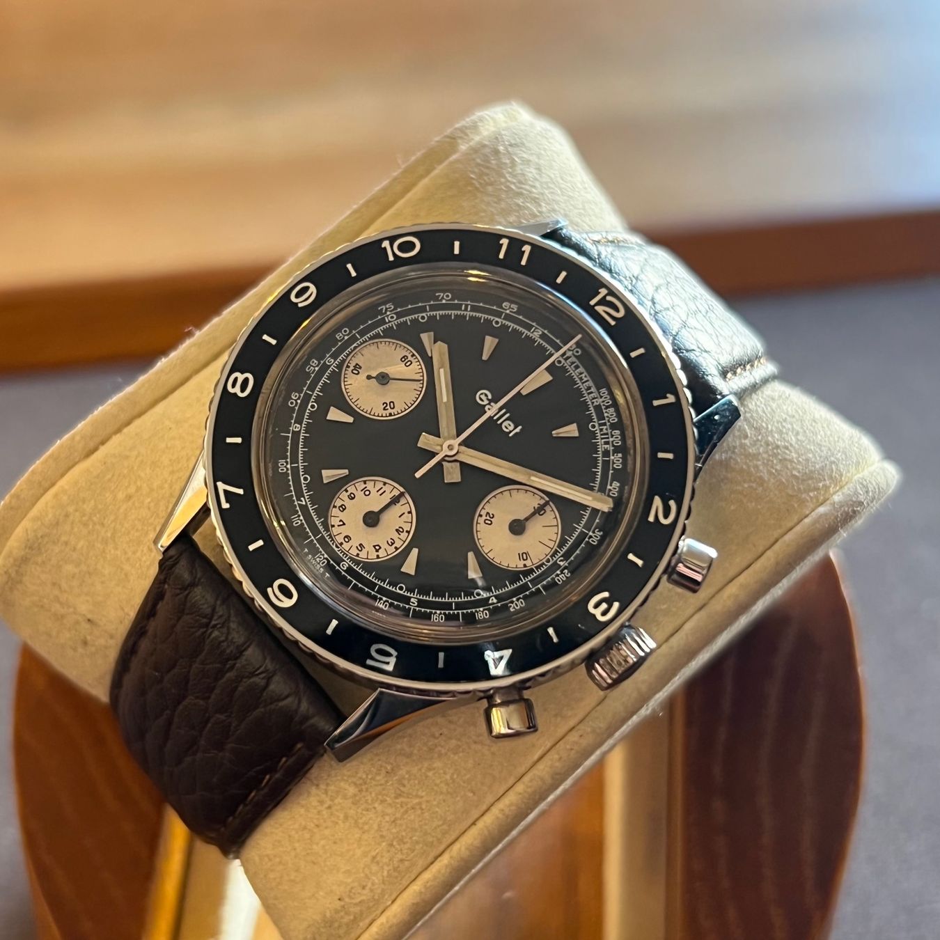 Gallet MultiChron Pilot Chronograph Valjoux 7736