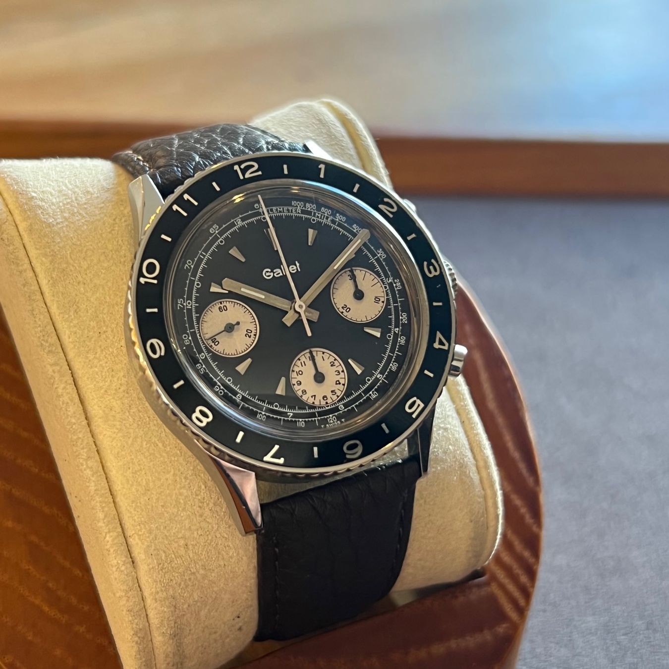 Gallet MultiChron Pilot Chronograph Valjoux 7736