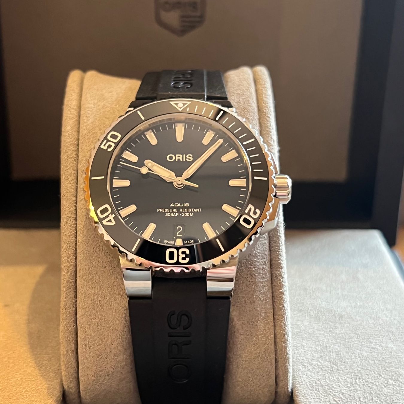 Oris Aquis Date Full Set 05-2022 01.733.7732.4135