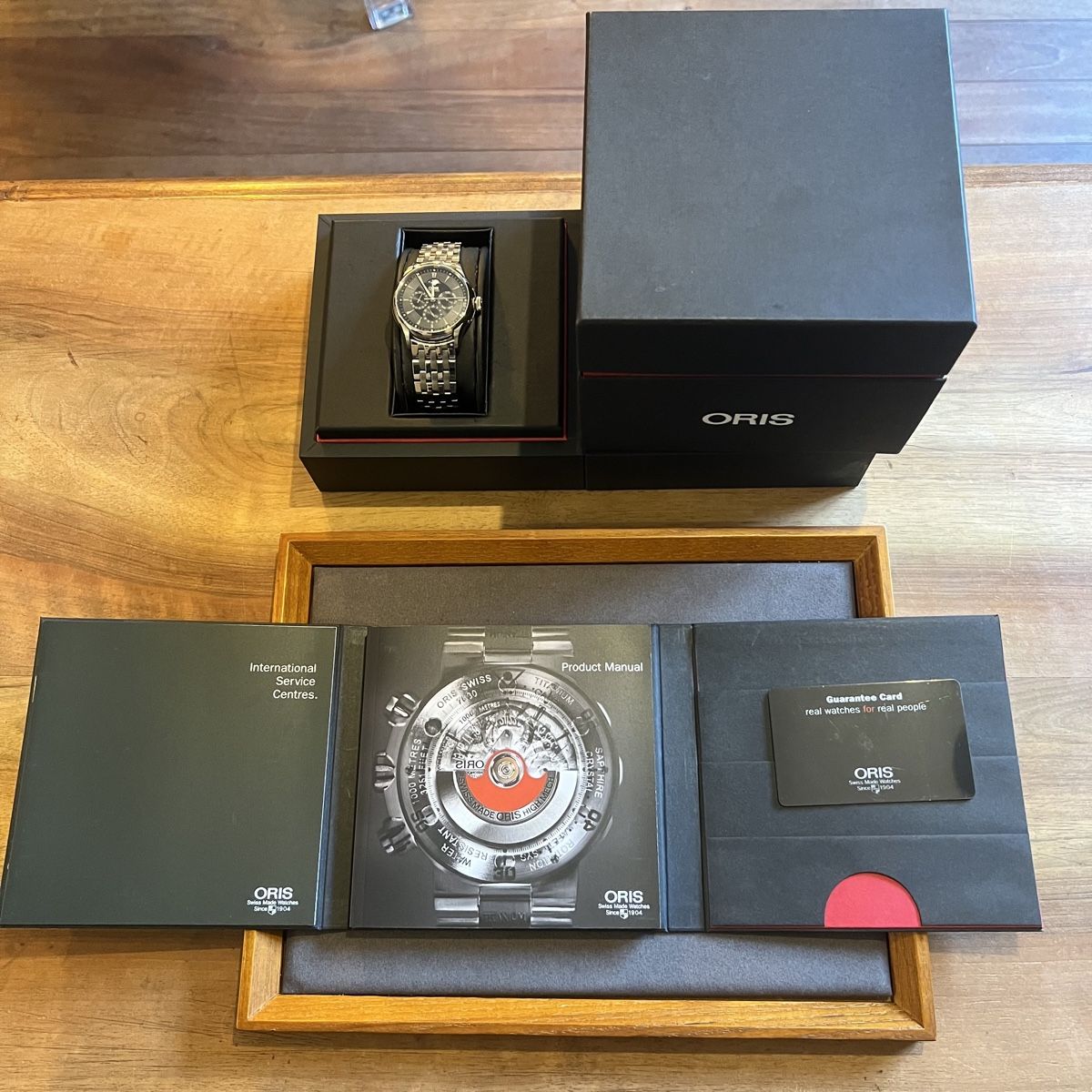 Oris Artelier Moonphase GMT Full Set 7592