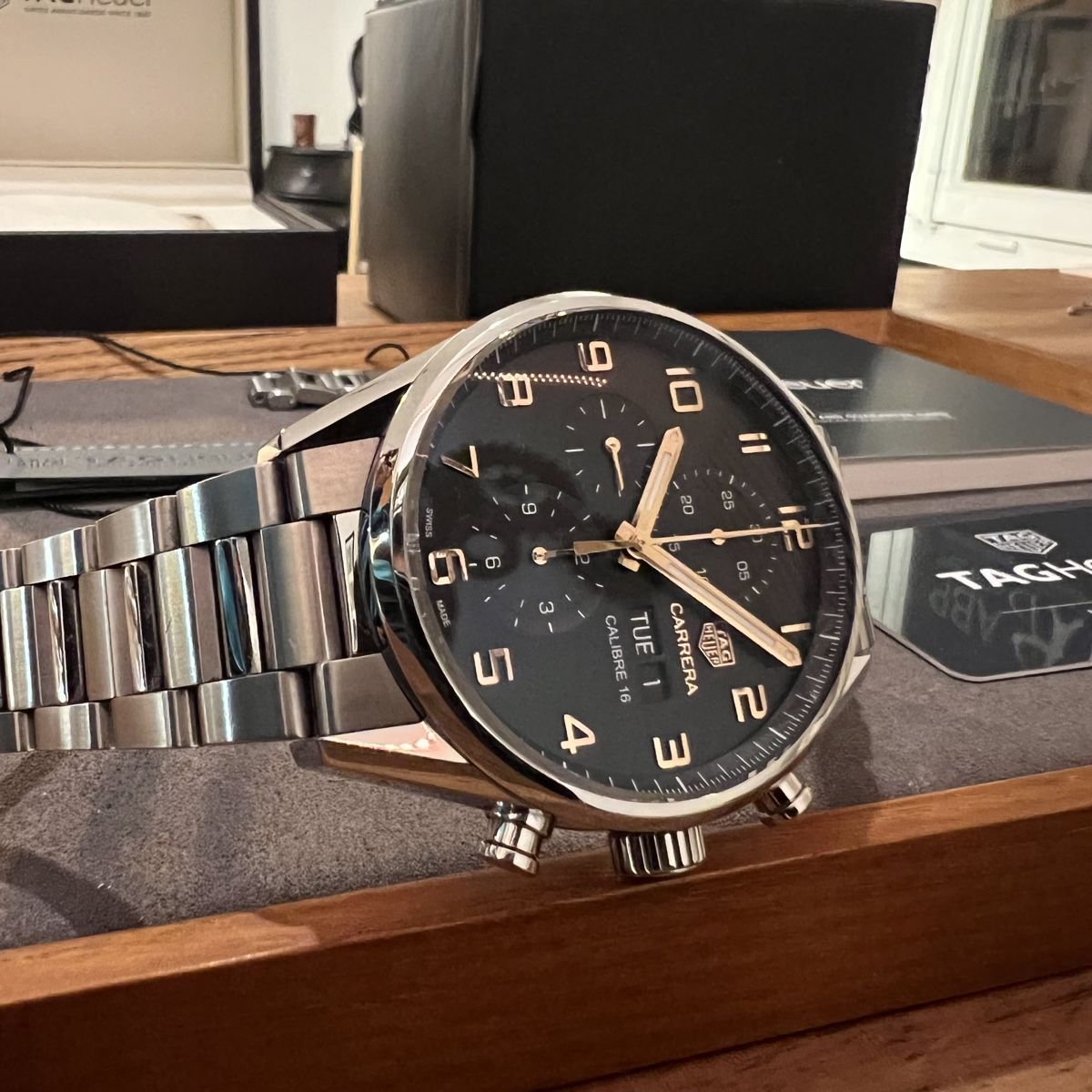 Tag Heuer Carrera Cal 16 Chronograph Full Set CV2A1AB.BA0738